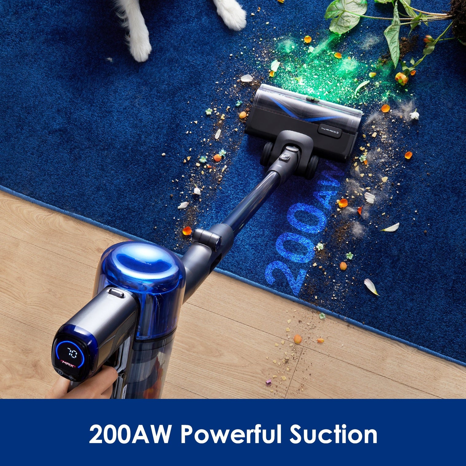 Tineco PURE ONE S70 Best Cordless Vacuum Cleaner Blue Gray - Tineco US